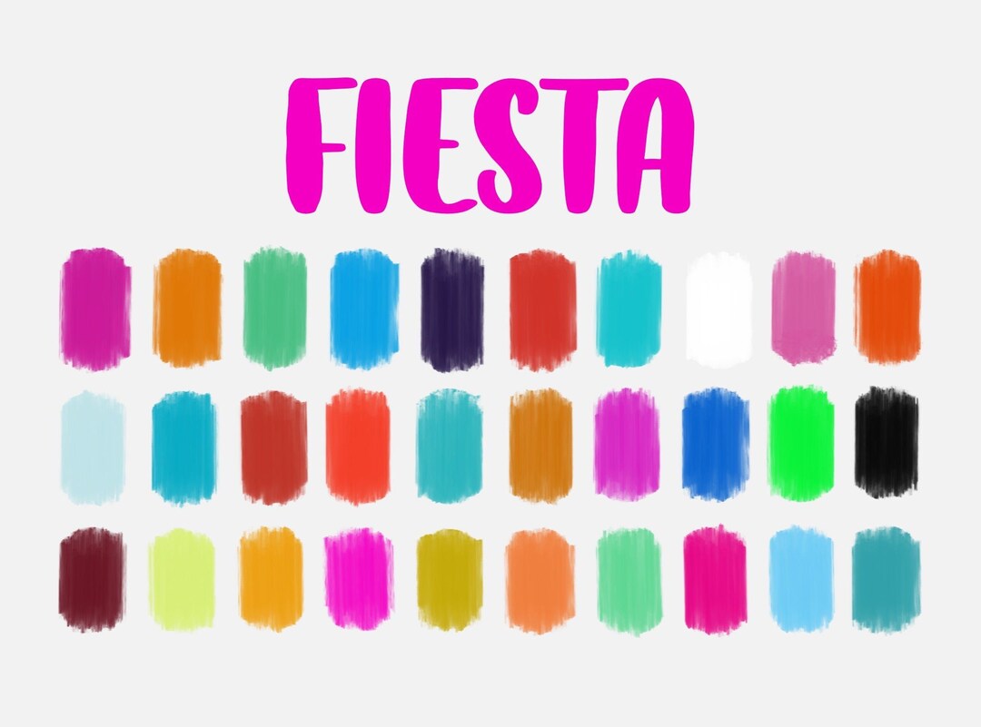 Fiesta // Procreate Color Palette // Instant Download - Etsy