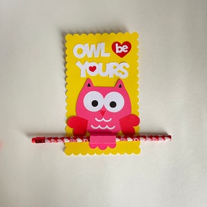 Owl Be Yours Valentines Classroom Handout - Etsy
