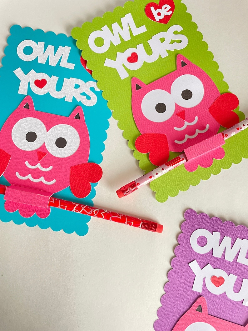 Owl Be Yours Valentines Classroom Handout - Etsy