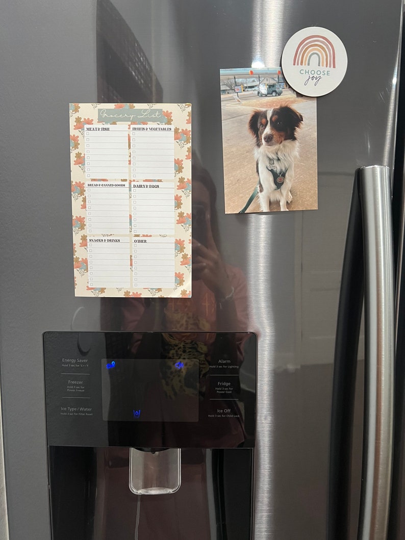 Grocery List Sectioned Grocery List Magnetic Grocery List - Etsy