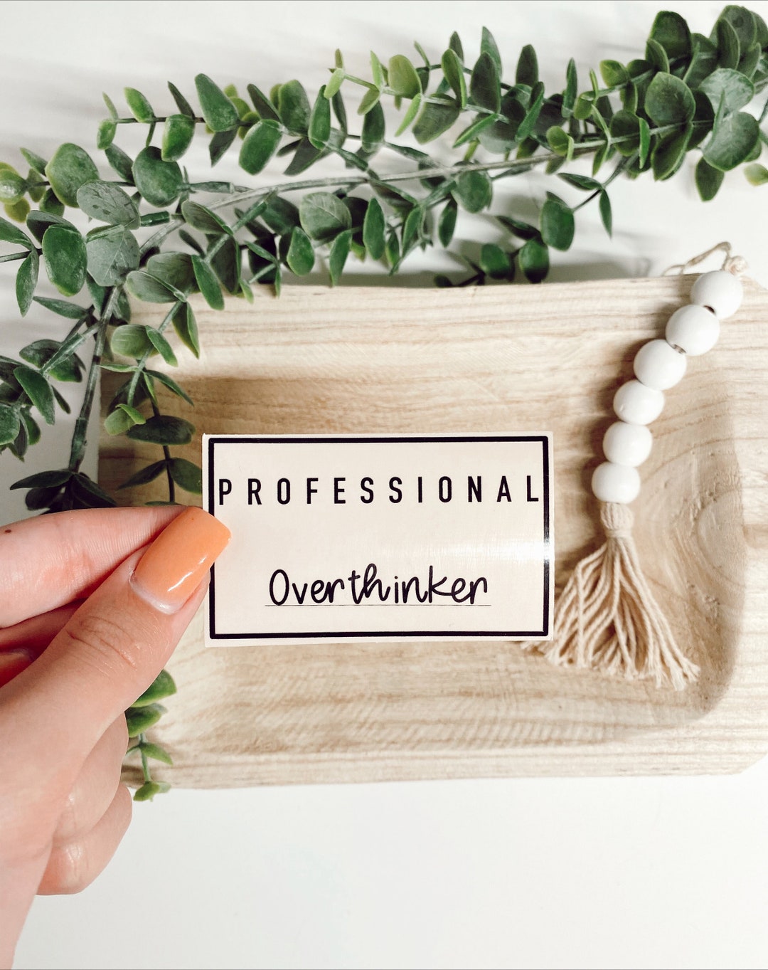 Professional Overthinker Sticker Badge Sticker Overthinker Sticker - Etsy