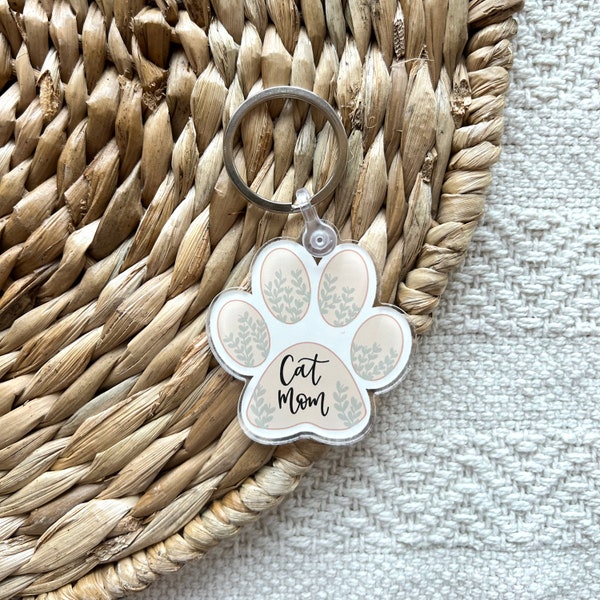Cat Keychain - Etsy