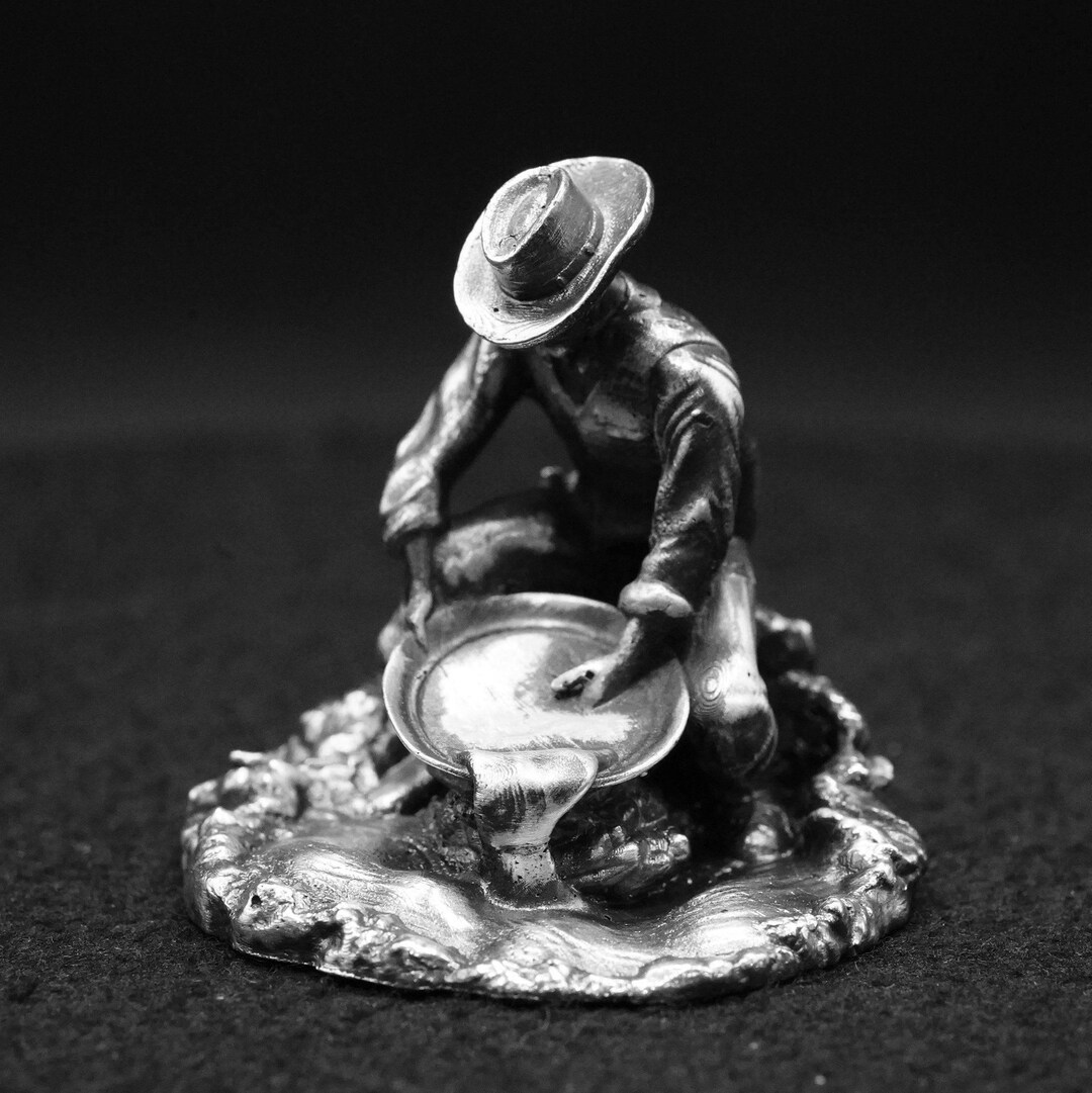 3oz Limited Edition Gold Prospector V2 Hand Poured Silver .999 Fine ...