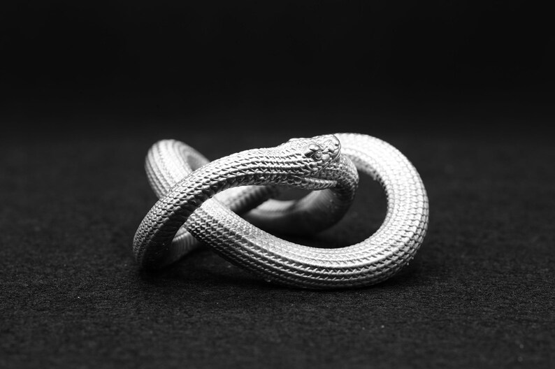 1oz Limited Viking Ouroboros Snake Hand Poured 999 Fine Silver Statue ...