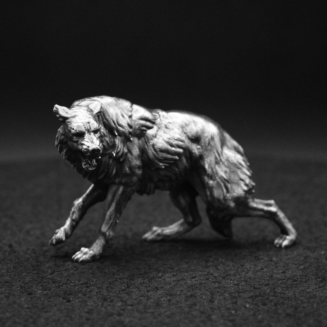 8oz Limited Edition Wolf Animal Hand Poured Silver .999 Fine Silver ...