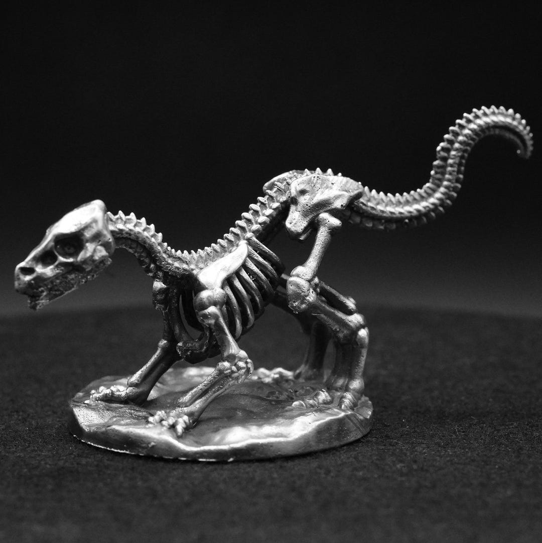 3oz Limited Edition Raptor Skeleton Hand Poured Silver .999 Fine Silver ...