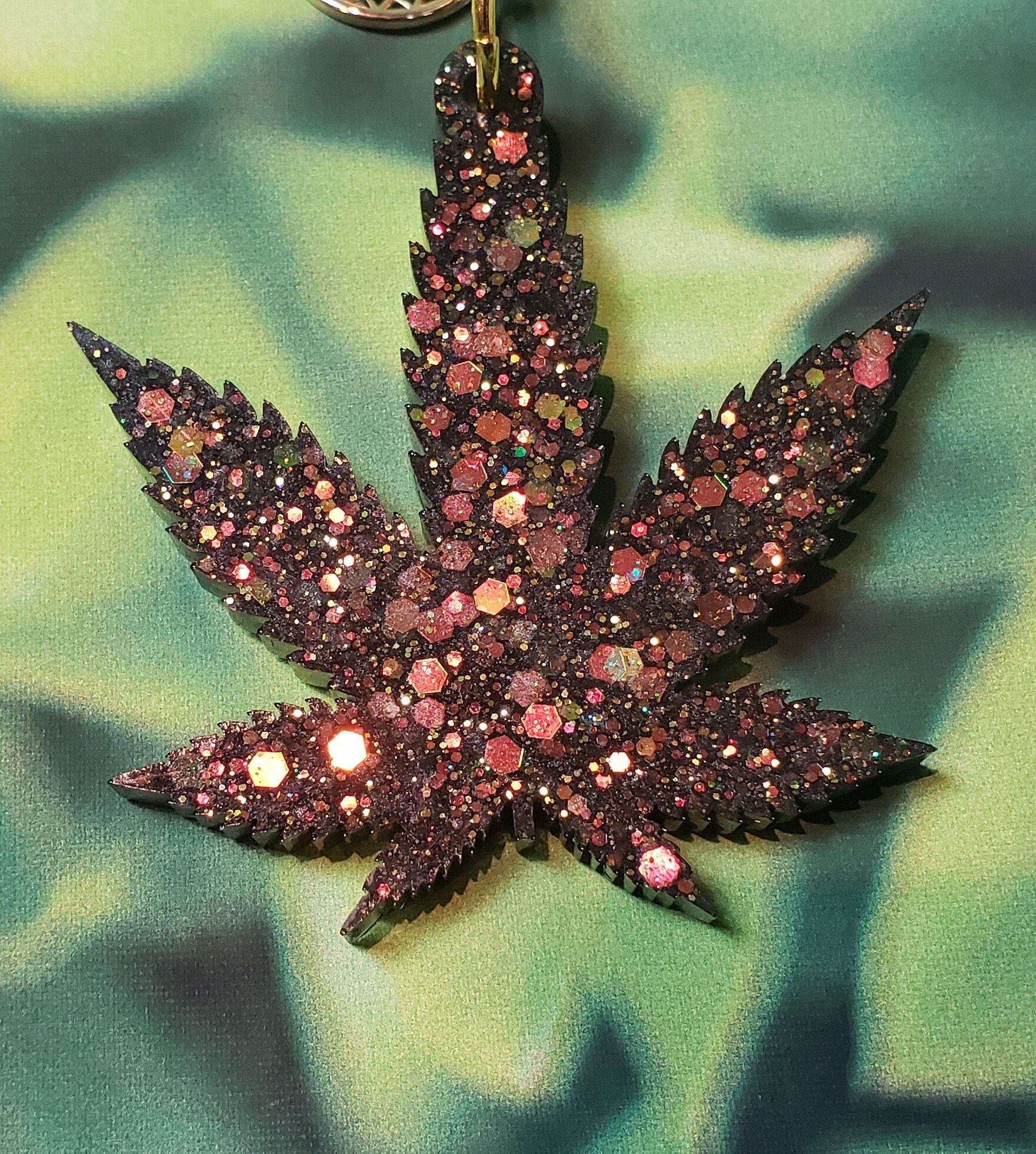 Marijuana Leaf-maple Leaf Pot Leaf Weed Leaf Keychain With Charms ...