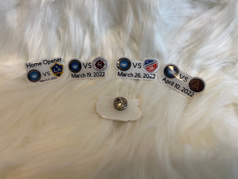 CLTFC Inaugural Season Home Match Day Pins - Etsy