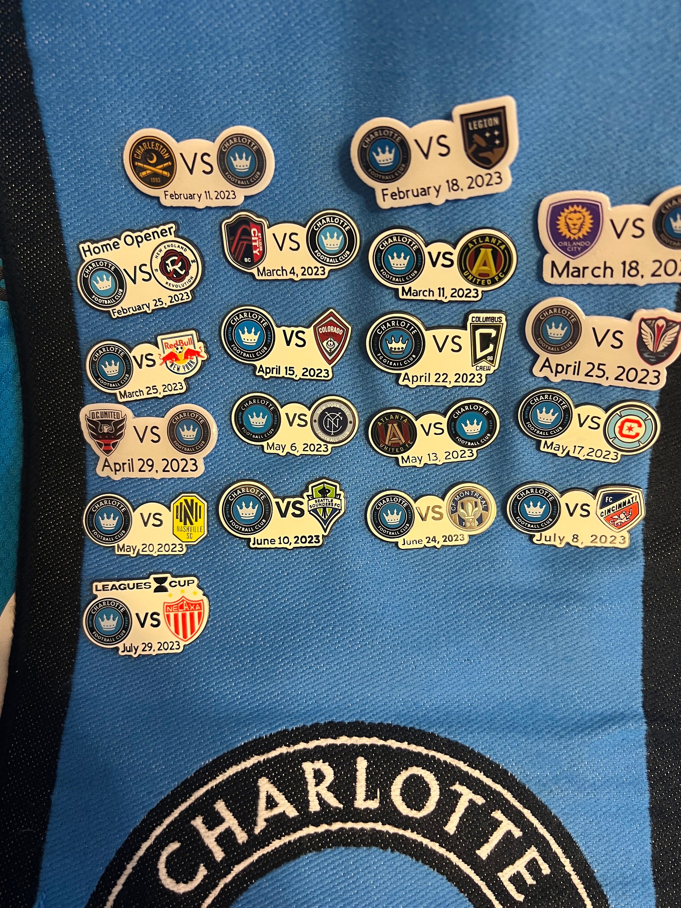 CLTFC 2023 Match Day Pins - Etsy