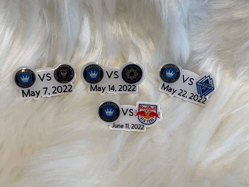 CLTFC Inaugural Season Home Match Day Pins - Etsy