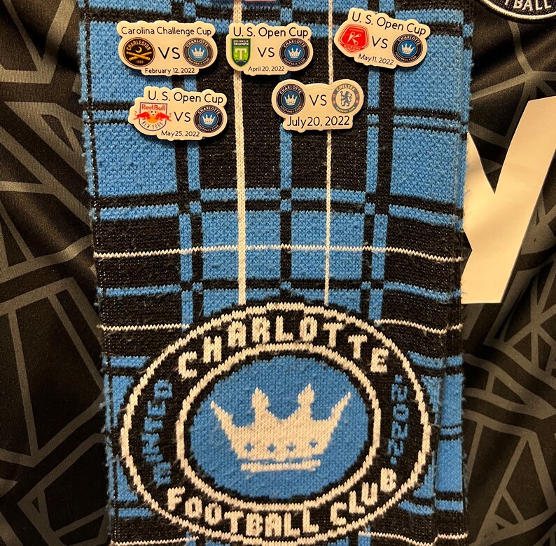 CLTFC Inaugural Season Home Match Day Pins - Etsy