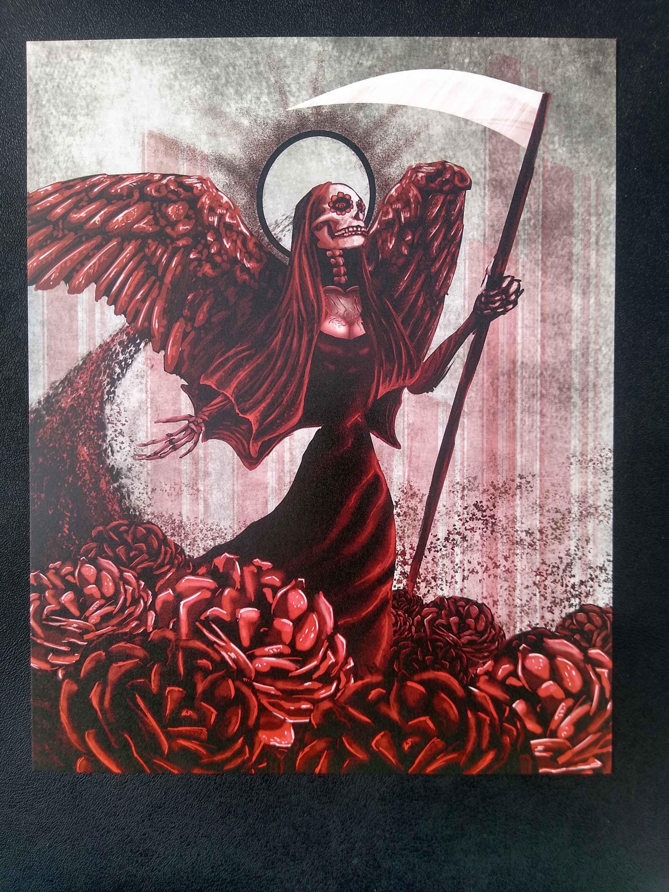 Santa Muerte Portrait - Altar Icon - Etsy