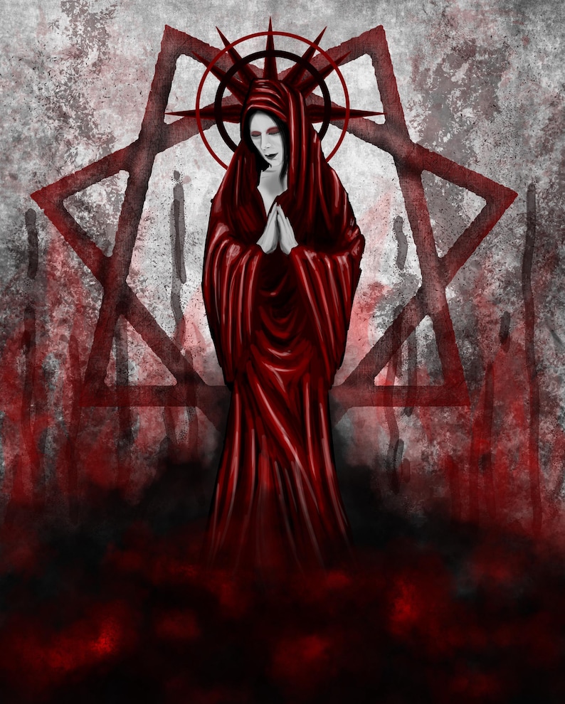 Babalon - Portrait of the Scarlet Woman - Etsy