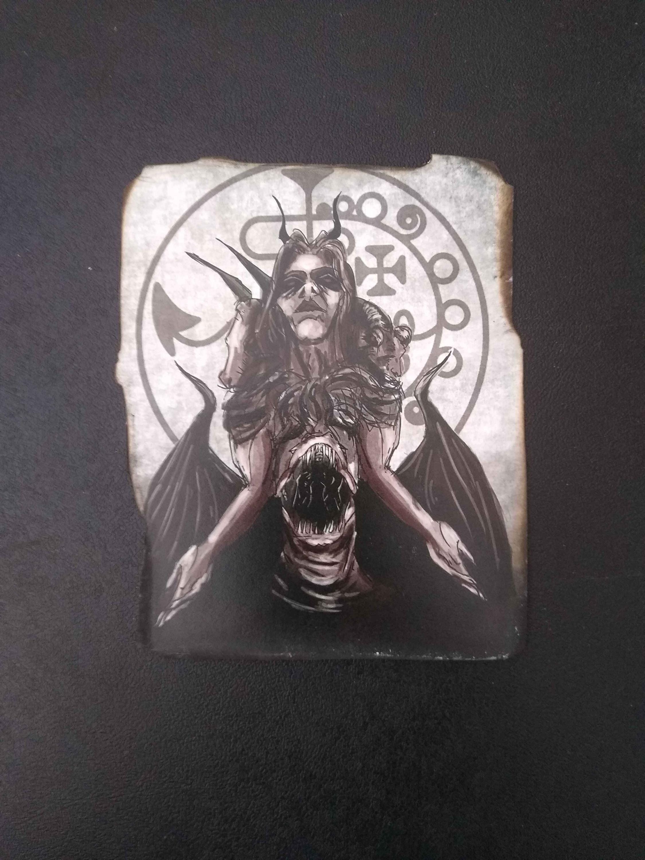 Ars Goetia Altar Icon - Asmodeus/asmoday - Etsy