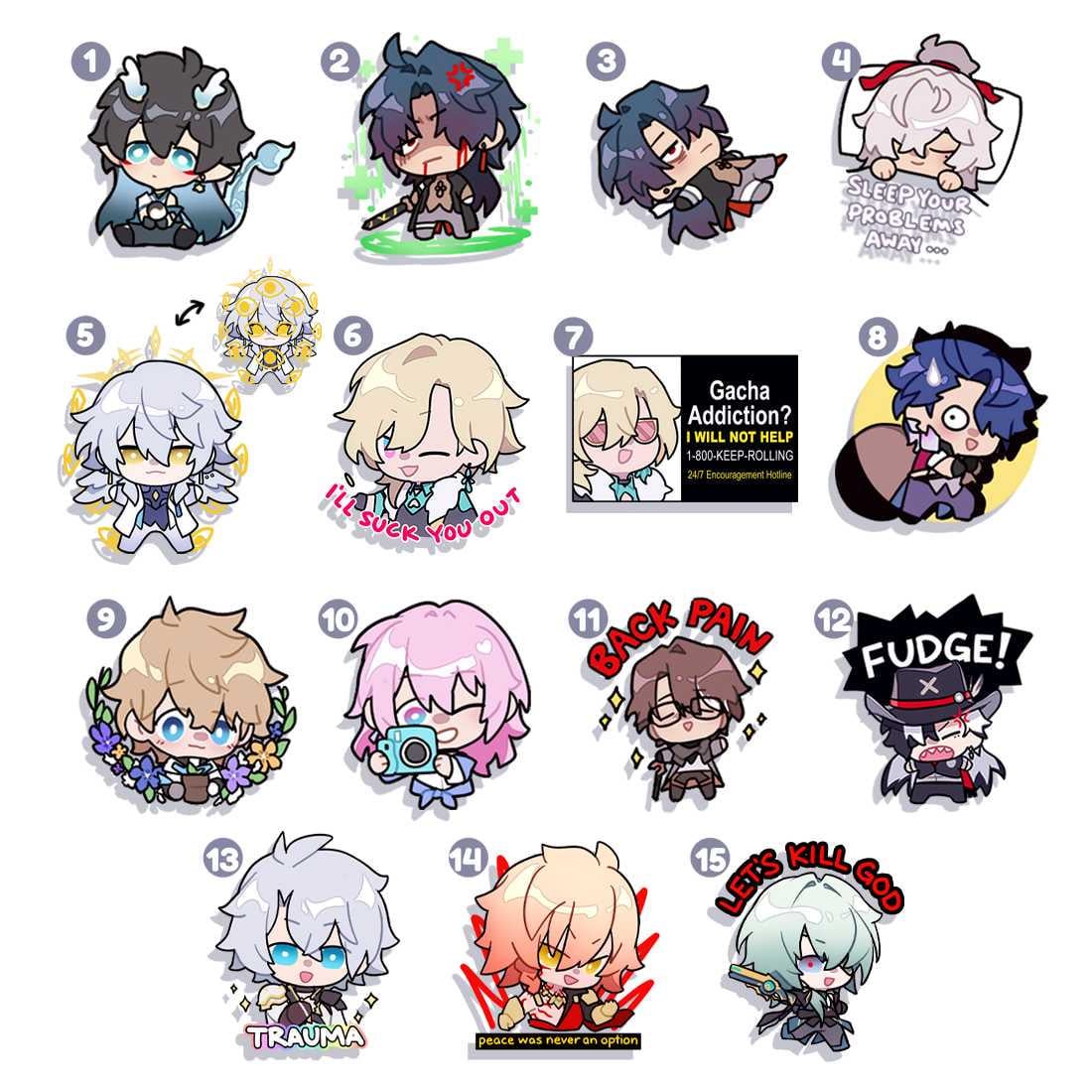 HSR | [silly] Acrylic Keychains - Etsy