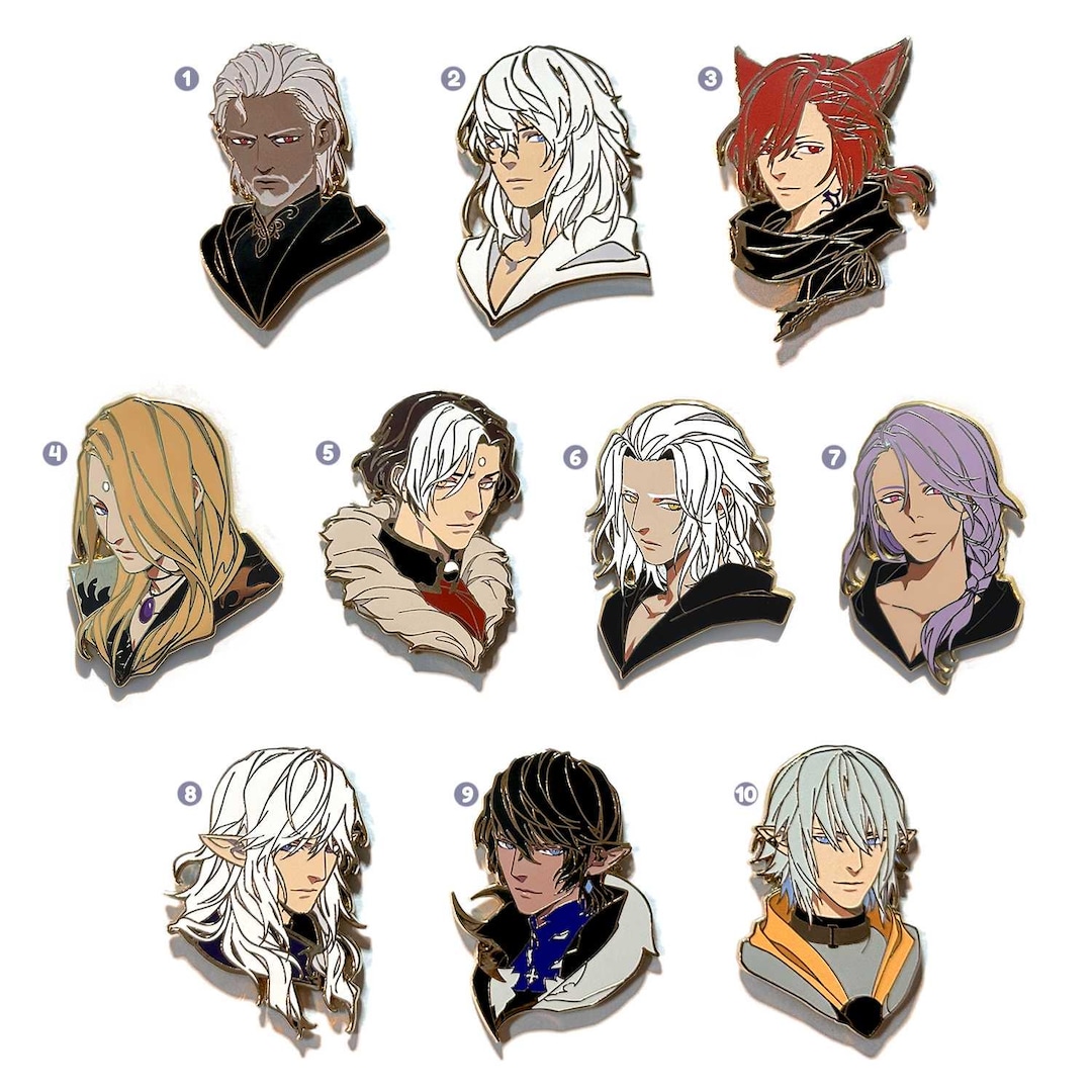 FFXIV | [portrait] Enamel Pins - Etsy