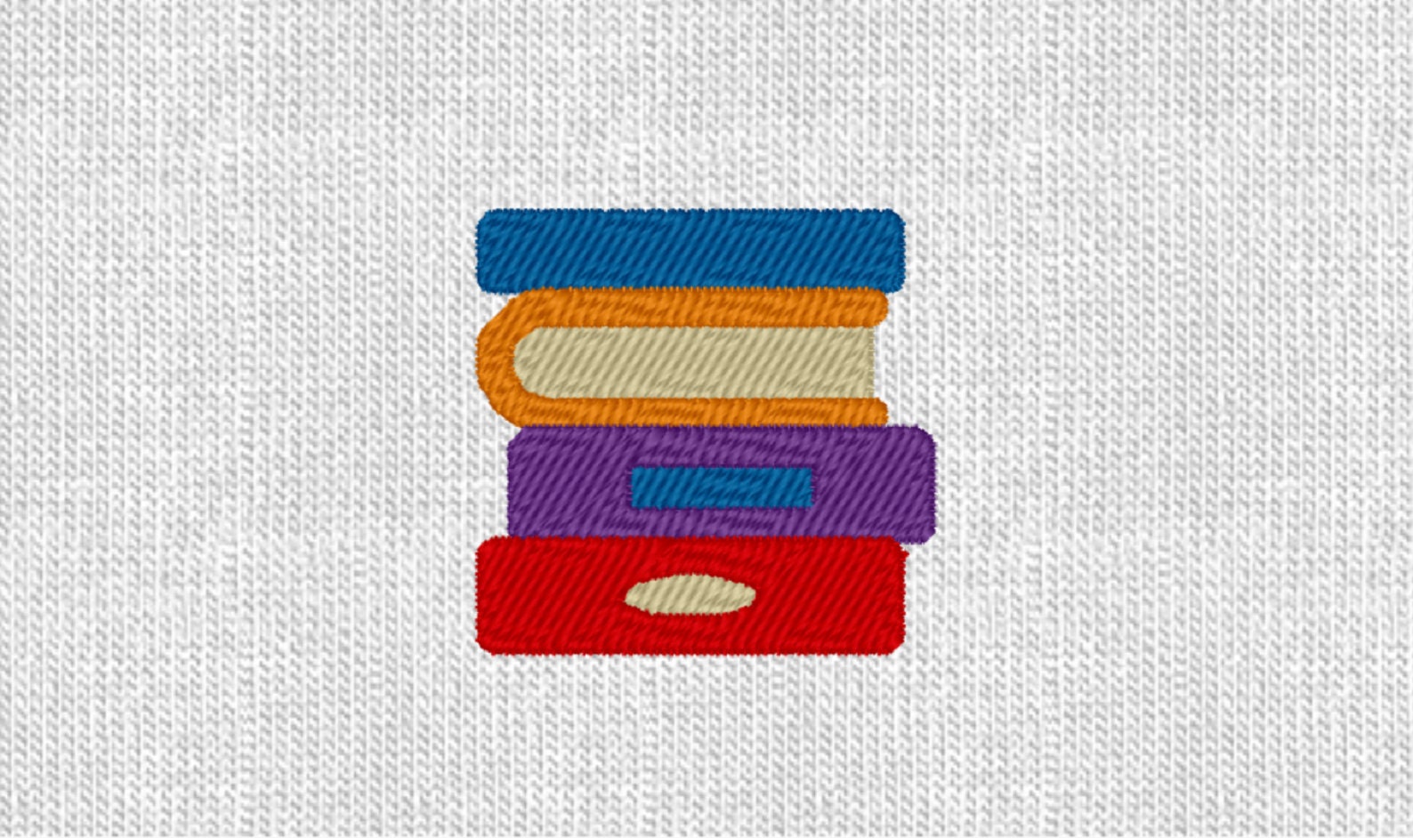 School Books Embroidery Design, Books Embroidery Design, Mini Books ...