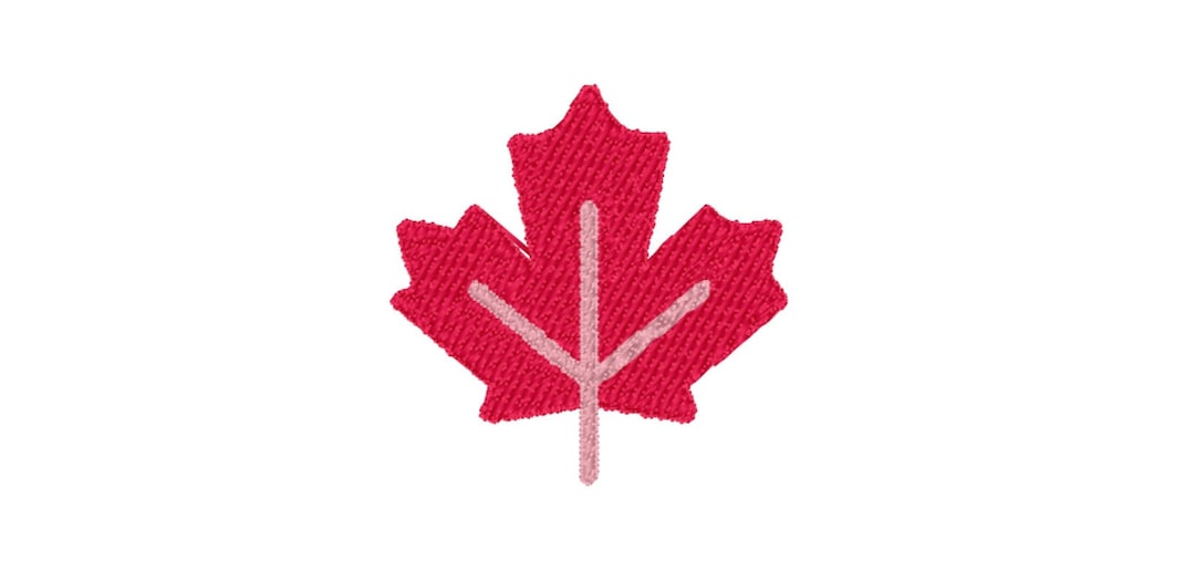 Maple Leaf Embroidery Design, Mini Maple Leaf Embroidery File, Leaf ...