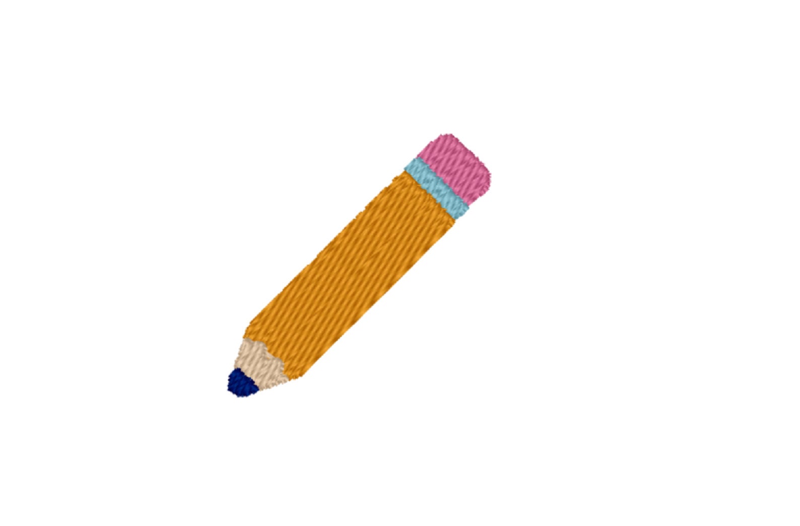 Pencil Embroidery Design, Mini Pencil Embroidery Design, School Pencil ...