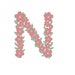 Floral Letter N Embroidery Design | Floral N Embroidery Design | Letter ...