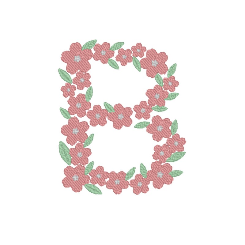 Letter B Embroidery - Etsy