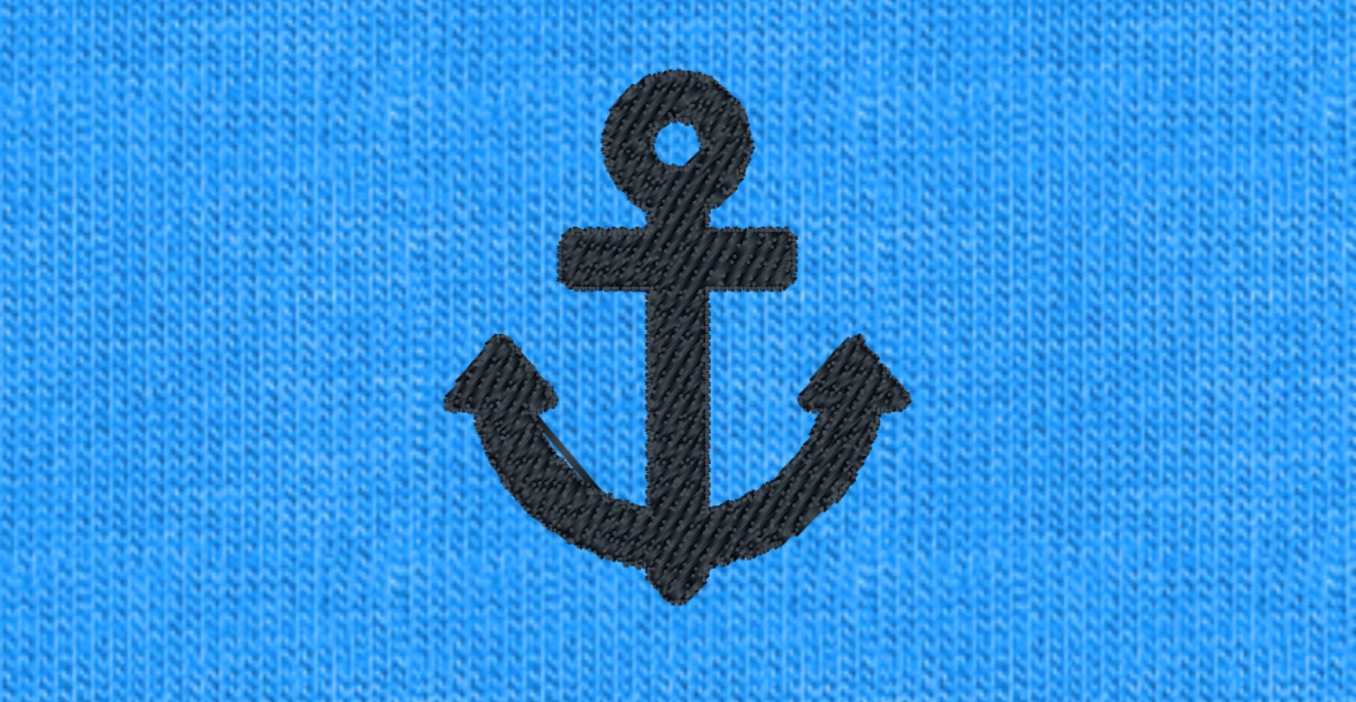 Anchor Embroidery Design - Mini Anchor Embroidery Design - Ship Anchor ...