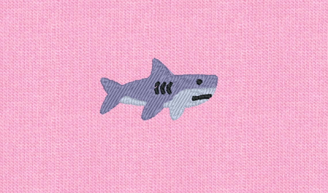 Shark Embroidery Design, Mini Shark Embroidery File, INSTANT DOWNLOAD ...