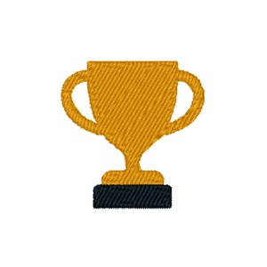 Trophy Embroidery Design, Mini Trophy Embroidery File, INSTANT DOWNLOAD ...