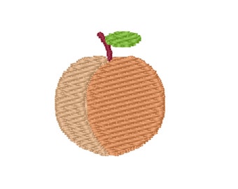 Aesthetic Peach Machine Embroidery Design Fruits PES/DST/JEF Formats ...