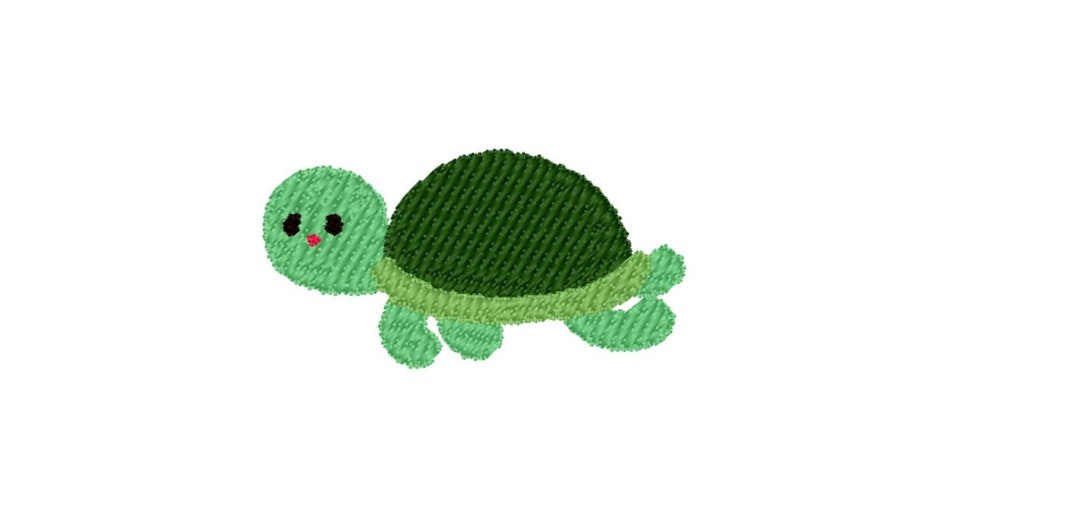 Turtle Embroidery Design, Mini Turtle Embroidery Design, INSTANT ...