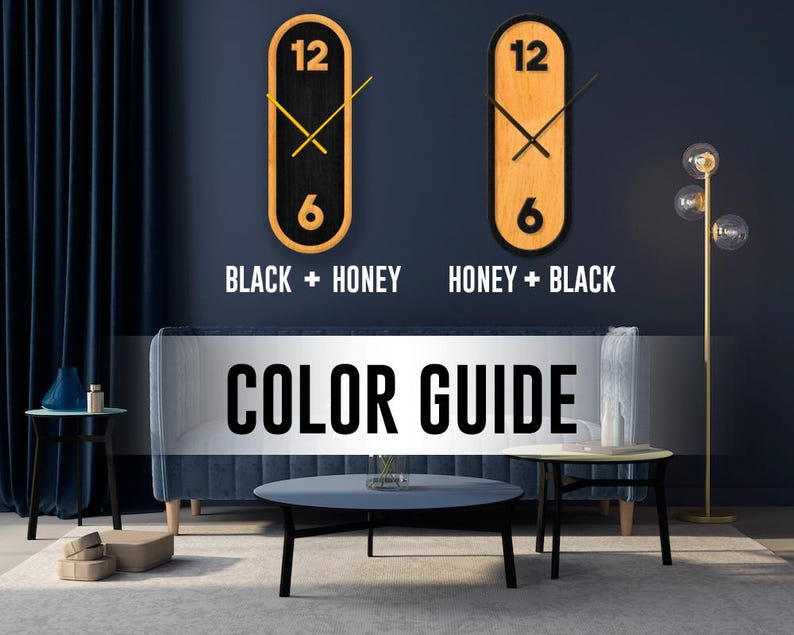 Oversized Wall Clock, Large Wall Clock Unique, Modern Wall Clock, Cool ...