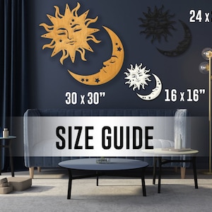 Sun and Moon Wall Hanging, Sun and Moon Wall Art, Sun and Moon Decor ...