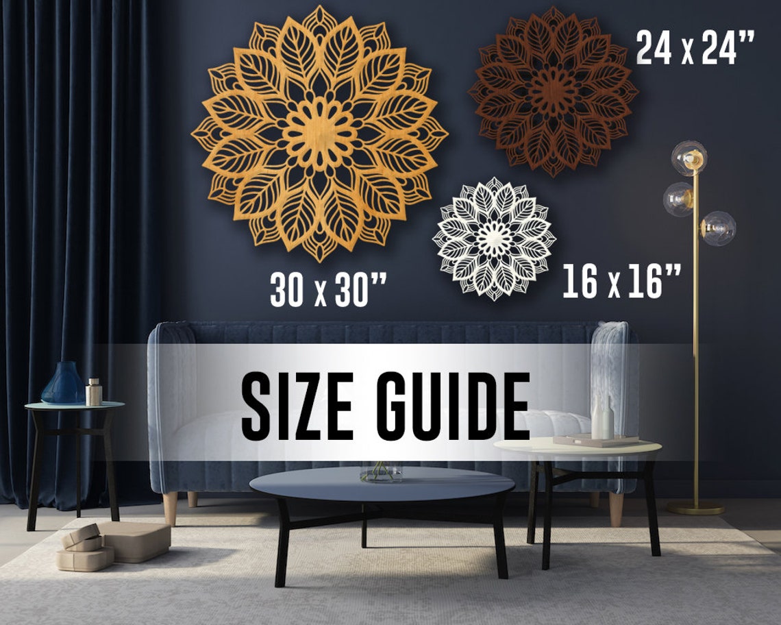 Mandala Wall Art, Mandala Wall Hanging, Wood Mandala Wall Art, Wood ...