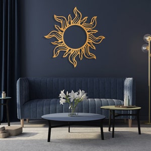Wooden Sun Wall Art, Wood Sun Decor, Sun Nursery Decor, Rising Sun Wall ...