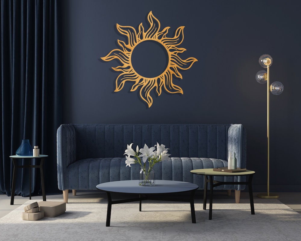 Wooden Sun Wall Art Wood Sun Decor Sun Nursery Decor Rising - Etsy
