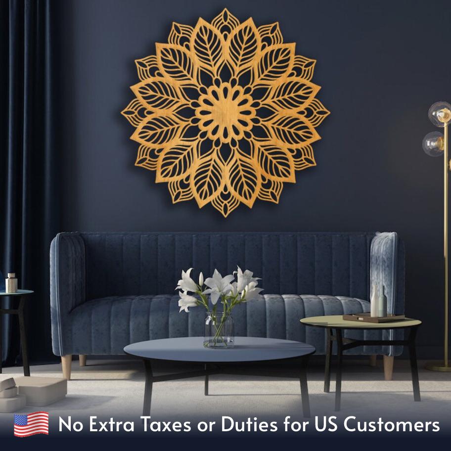 Mandala Wall Art, Mandala Wall Hanging, Wood Mandala Wall Art, Wood ...