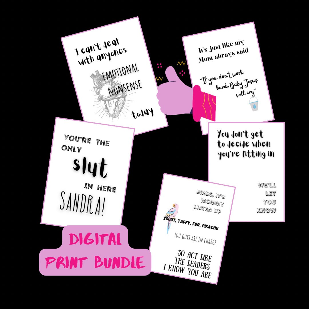Superstore Quotes BUNDLE Digital Art Print X 5 - Etsy
