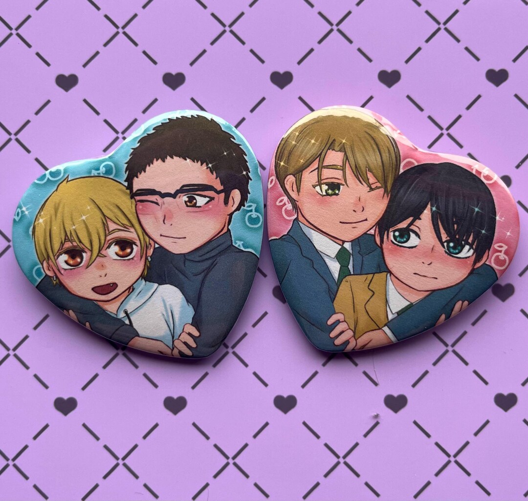 Magic Cherry BL Heart Button - Etsy