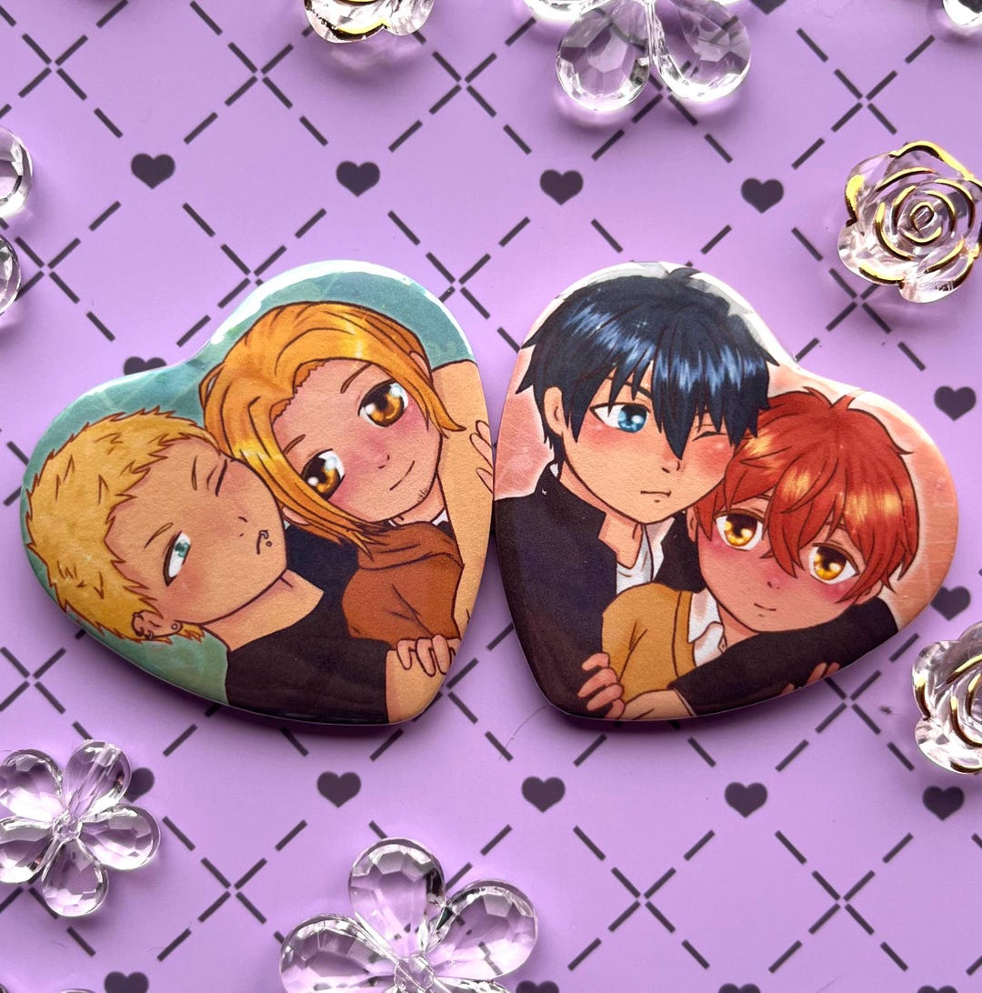 Given BL Heart Buttons - Etsy