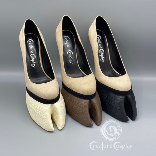 BROWN Creature Feet Unisex Cloven Hoof Shoes With Thigh High - Etsy