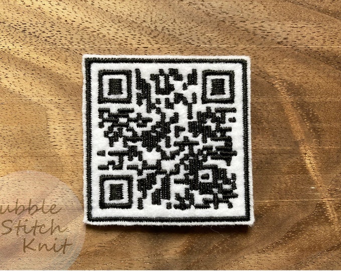 Rick Astley QR Code Patch | Rickroll Embroidery Patch - Etsy