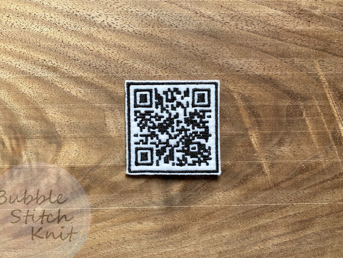 Rick Astley QR Code Patch Rickroll Embroidery Patch - Etsy