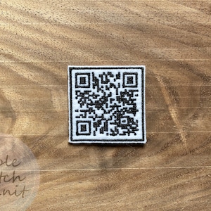 Rick Astley QR Code Patch Rickroll Embroidery Patch - Etsy