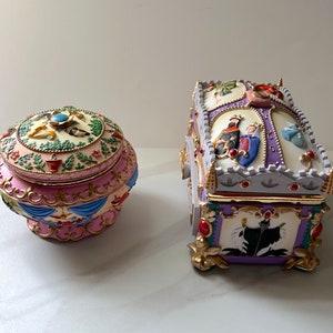 Sleeping Beauty Music Box. Vintage Set of Two Music Boxes. Disney Music ...