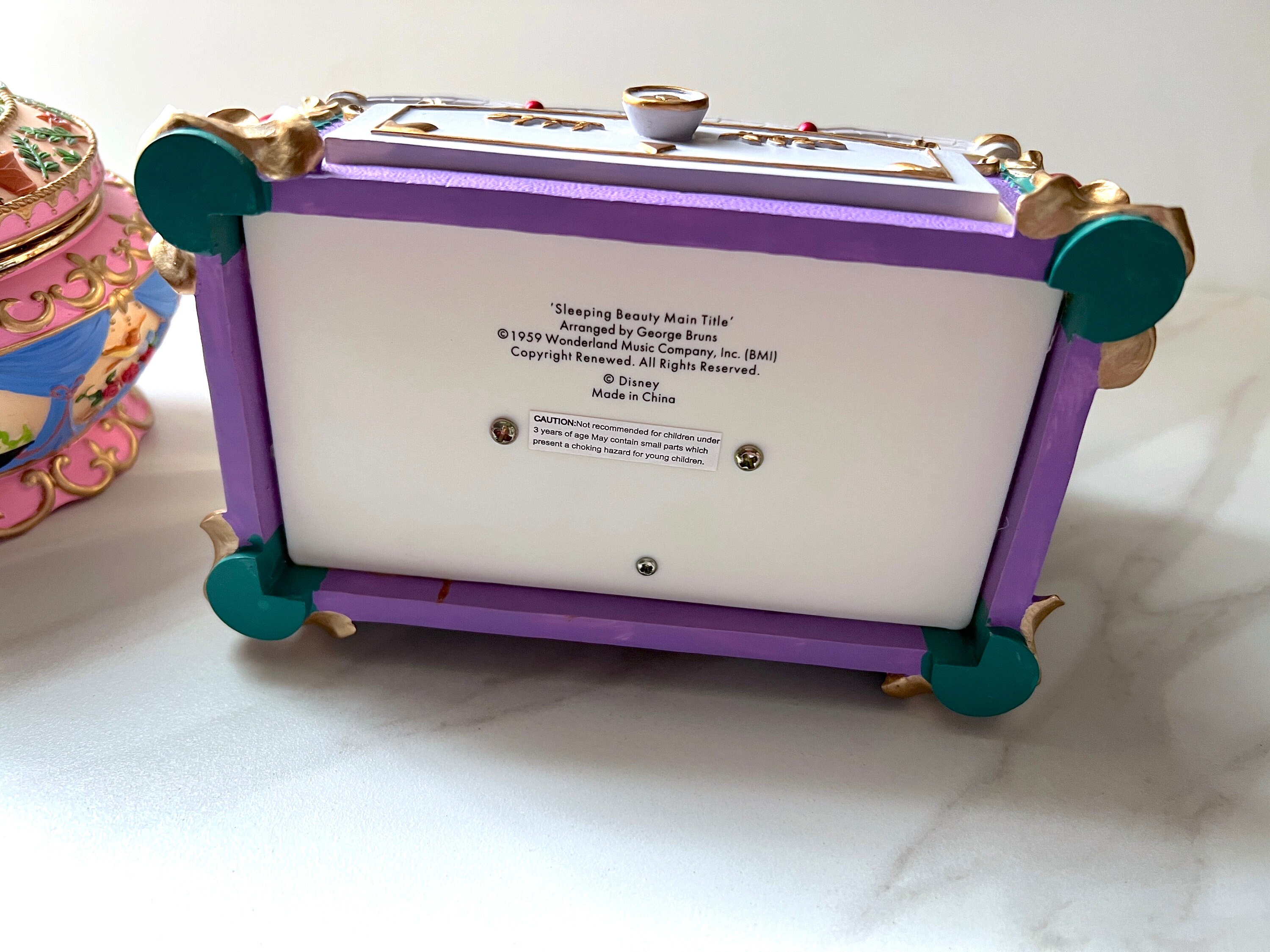 Sleeping Beauty Music Box. Vintage Set of Two Music Boxes. - Etsy