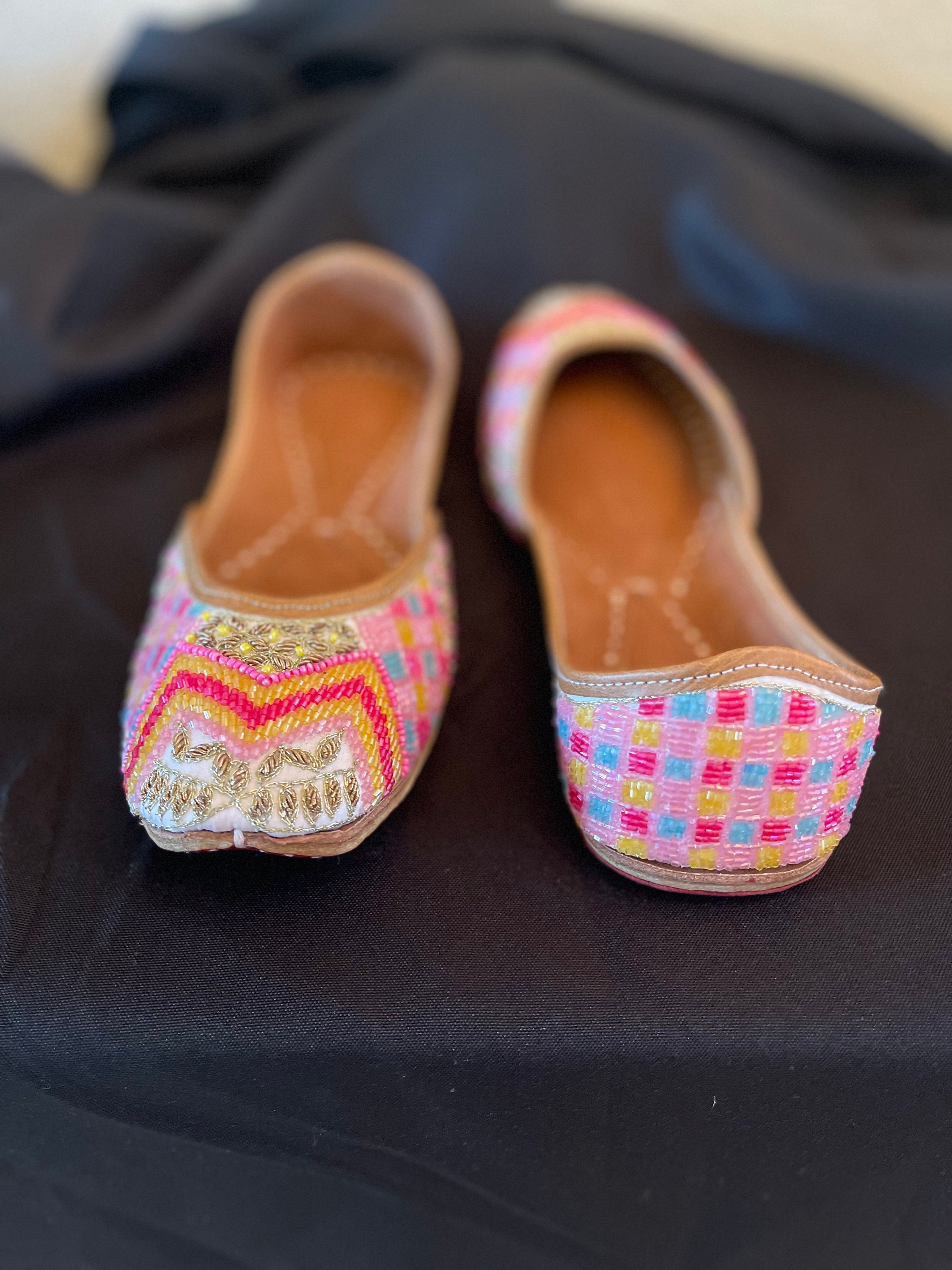 Punjabi Jutti/ Mojari/ Khussa/ Flat Shoes - Etsy