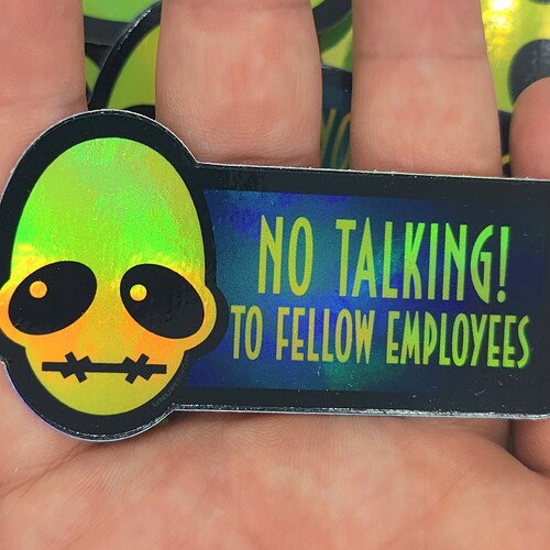 Oddworld Abe's Oddysee Logo Holographic Sticker Holo - Etsy