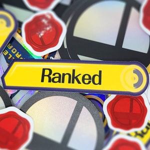 Smash Melee Ranked Slippi Sticker – Super Smash Bros Melee Nintendo ...