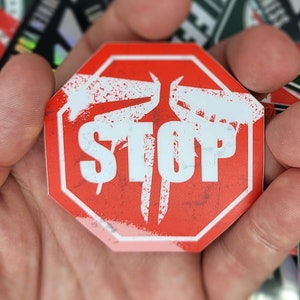 Fireflies Stop Sign Sticker – TLOU Sticker – Stickers the Last of Us ...