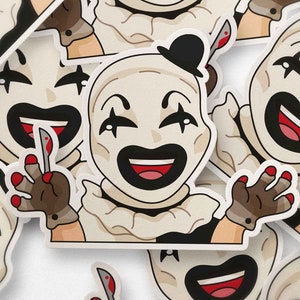 Terrifier Movie Clown Sticker – 3in Art the Clown Horror Sticker ...